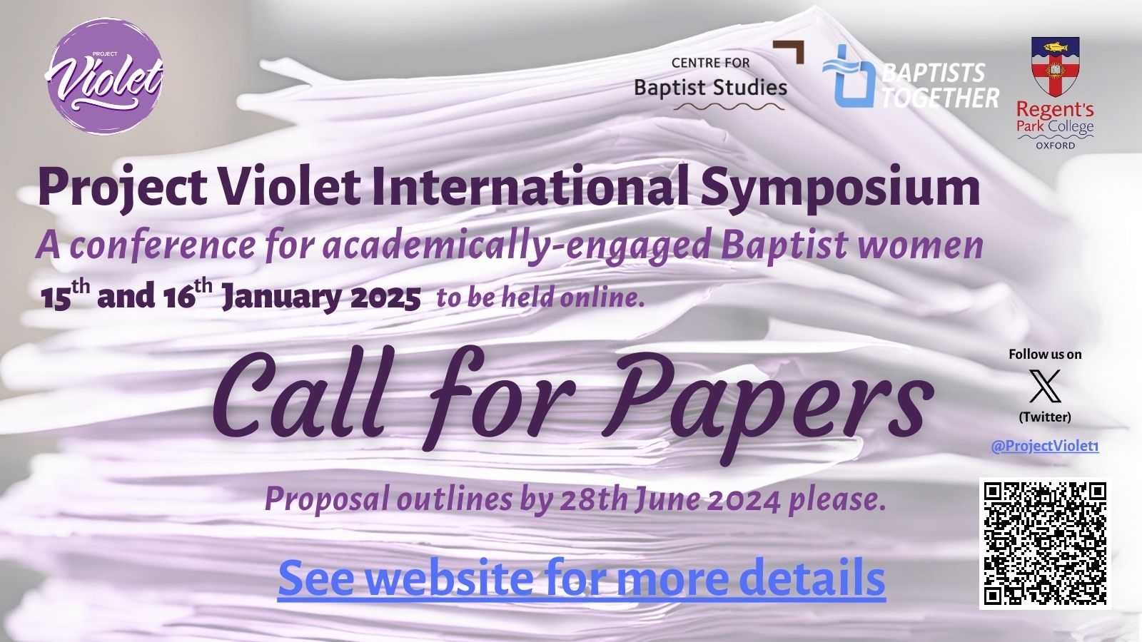 Project Violet International Symposium - Regent's Park College